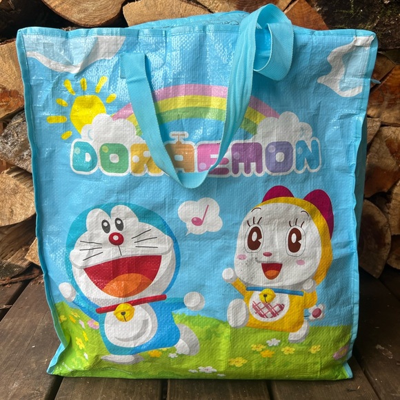 doraemon | Bags | Doraemon Reusuable Large Shopping Tote Bag | Poshmark